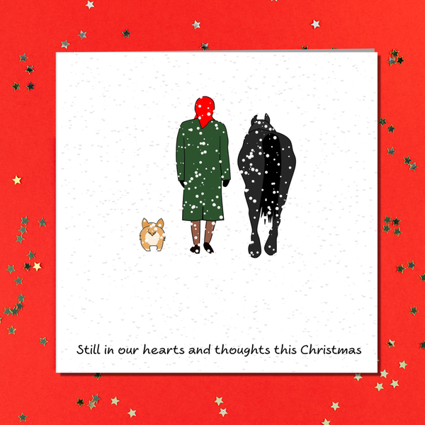 Queen Christmas Card in 2024 In Memory of Queen Elizabeth 2 in our Hea ...