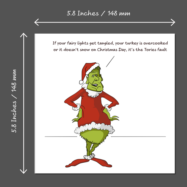 Funny Keir Starmer Christmas Card Grinch Labour MP Election Vote Parli ...