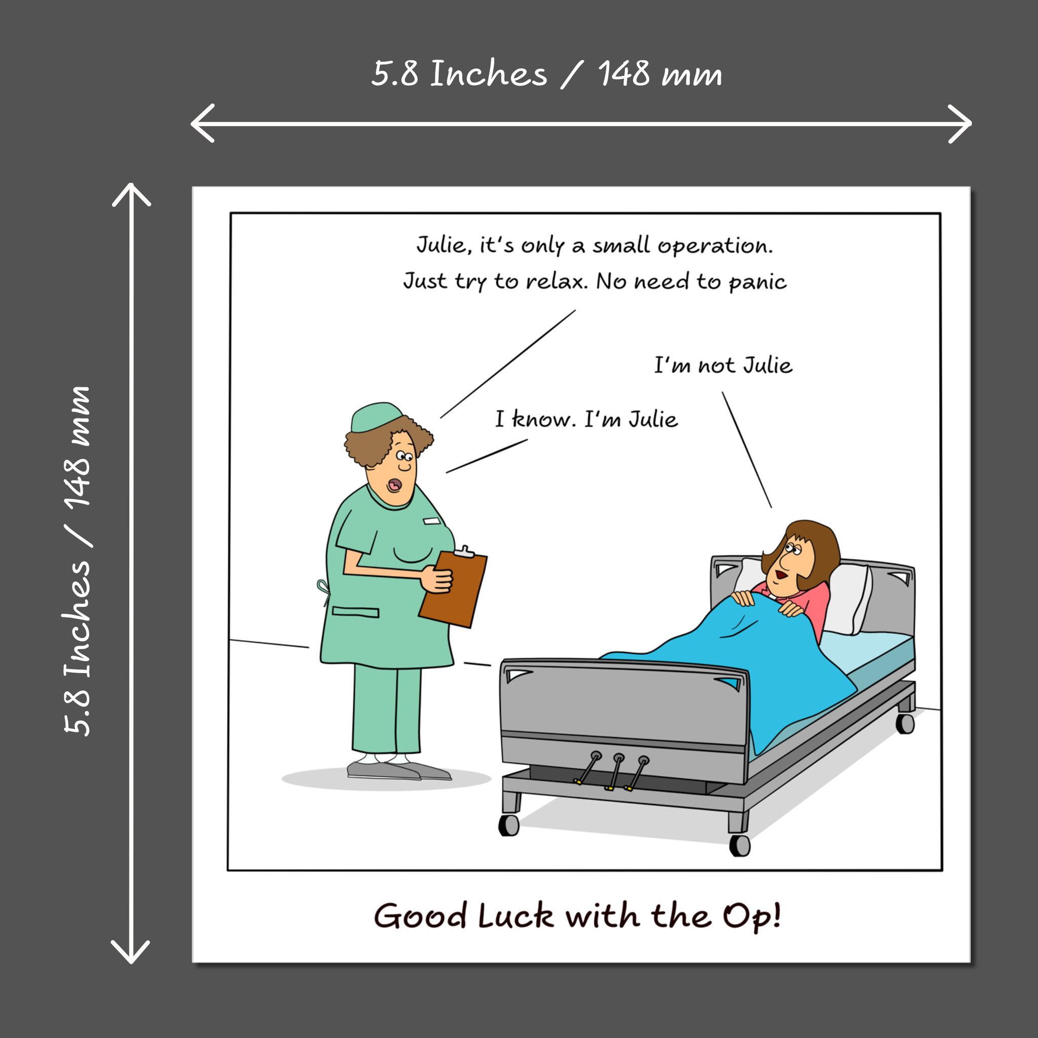 Funny Surgery Operation Card for Her - Get Well Soon Card Recovery - H ...